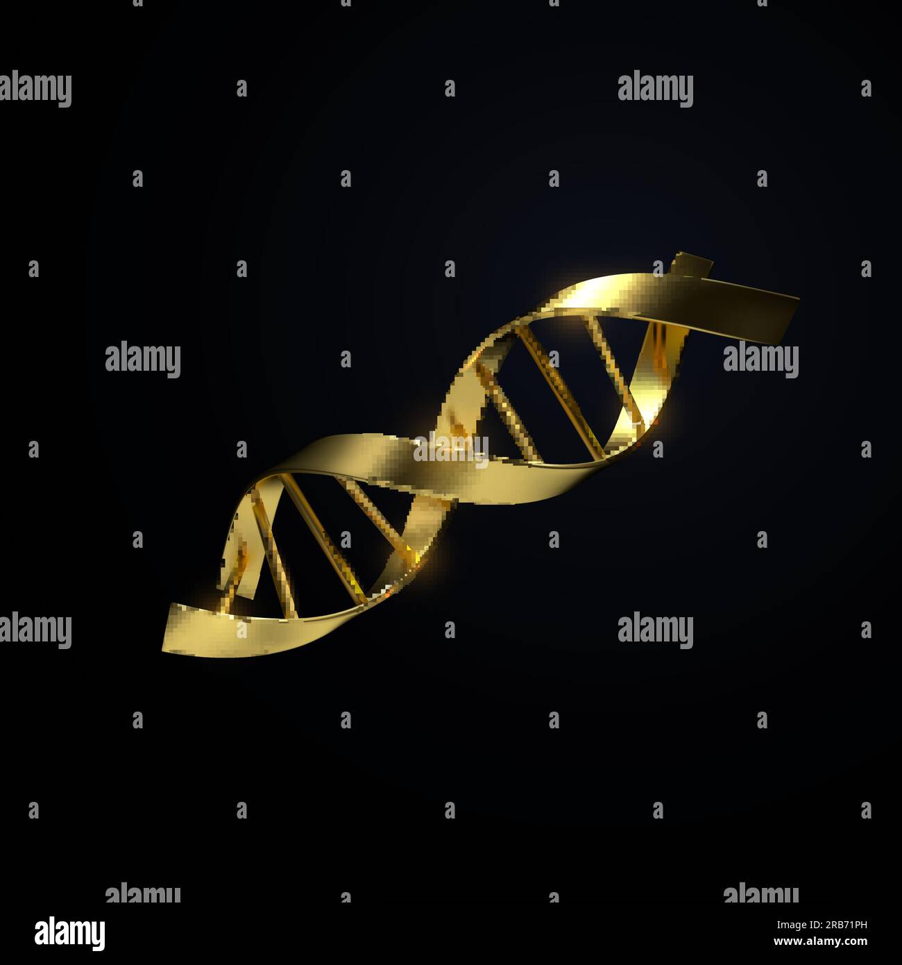 Golden dna molecule hi-res stock photography and images - Alamy