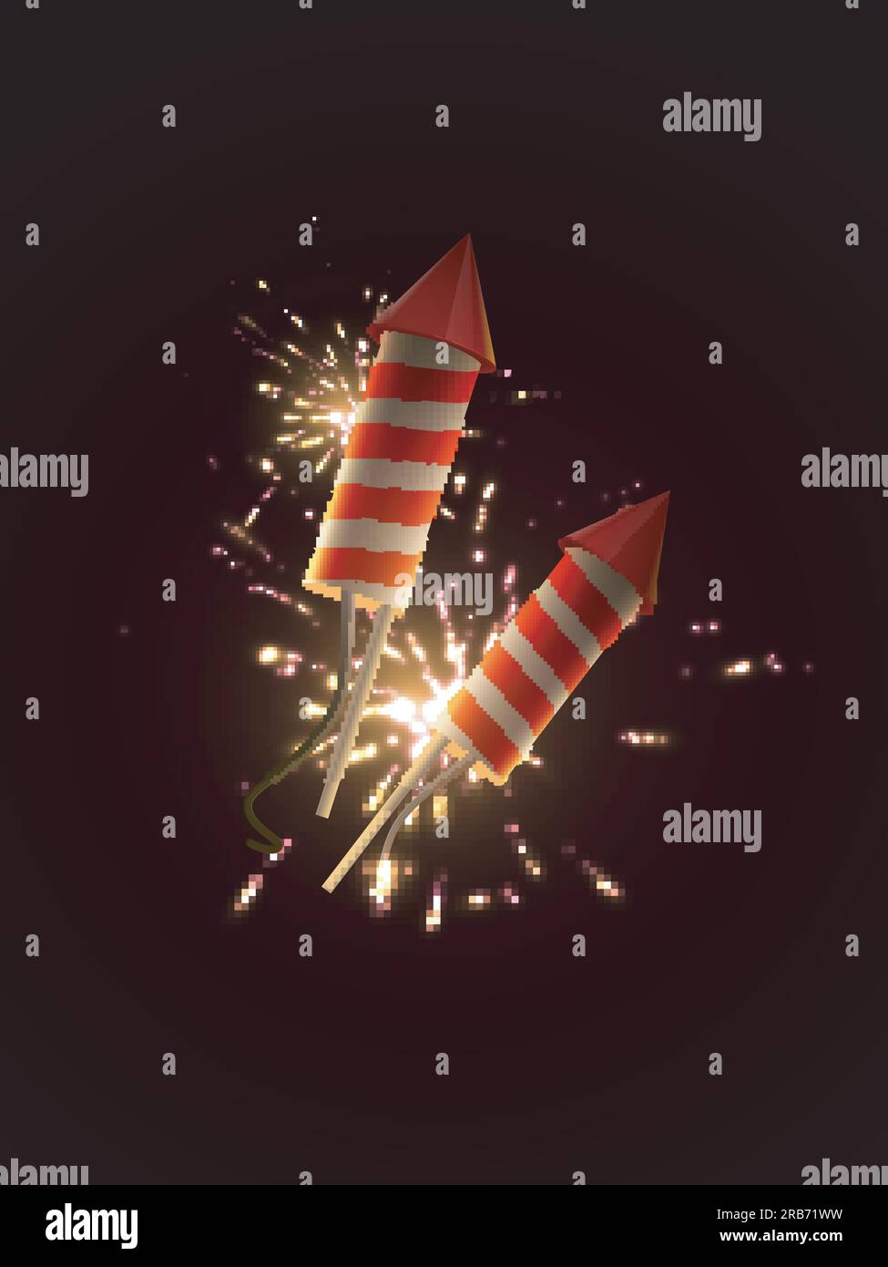 Firework rockets Stock Vector Images - Alamy
