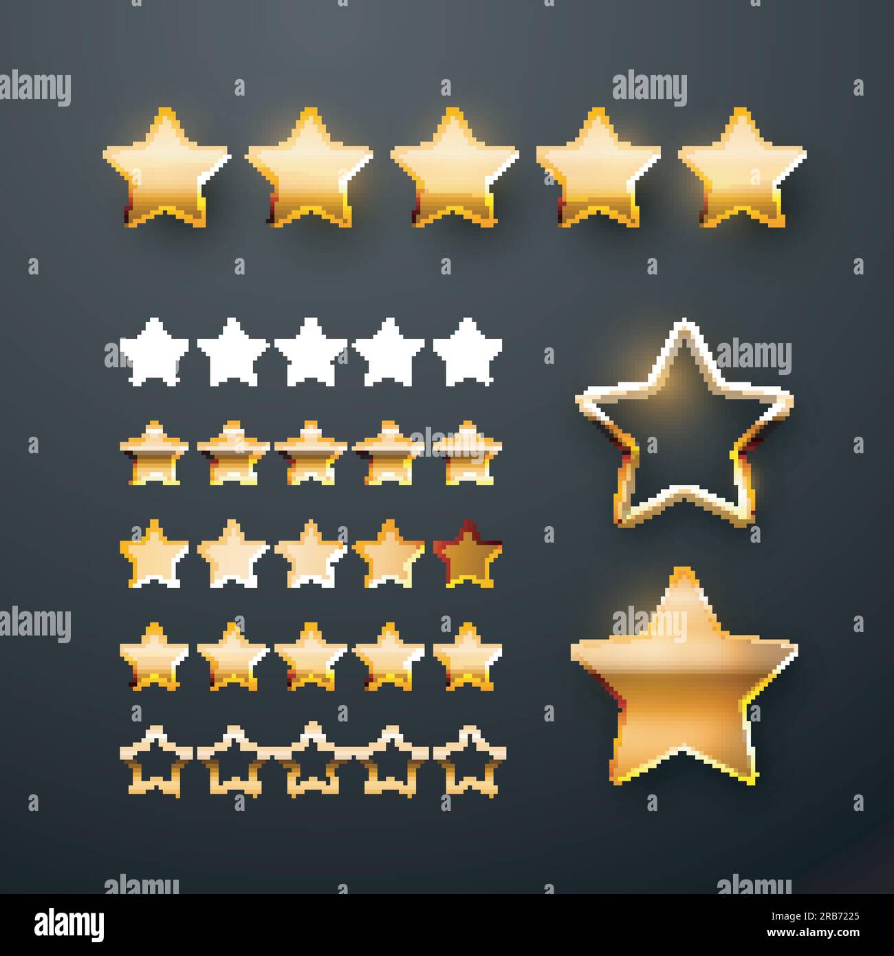 Star like shapes Stock Vector Images - Alamy
