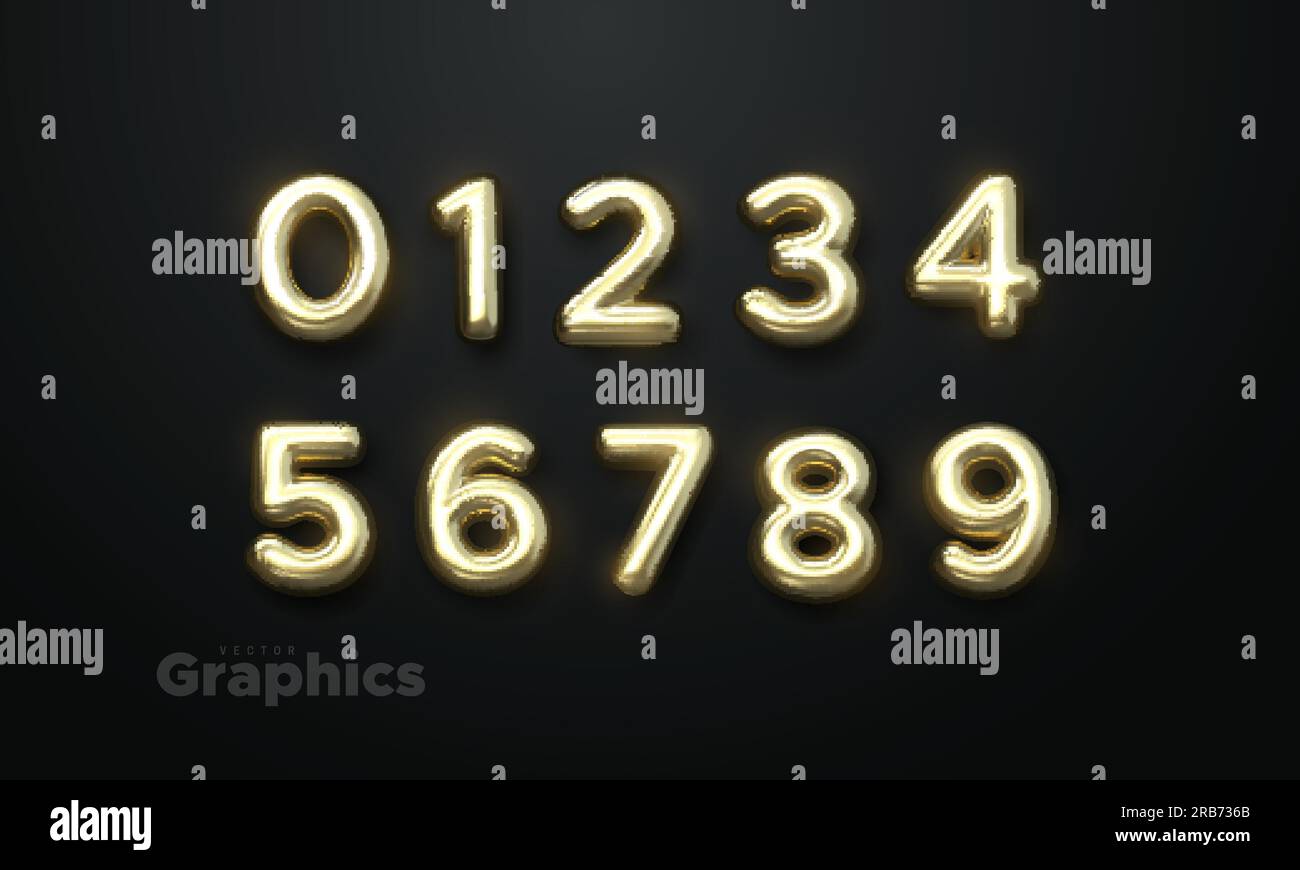 Digits set Stock Vector Images - Alamy