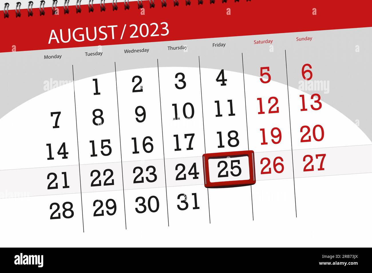 Calendar 2023, deadline, day, month, page, organizer, date, August ...