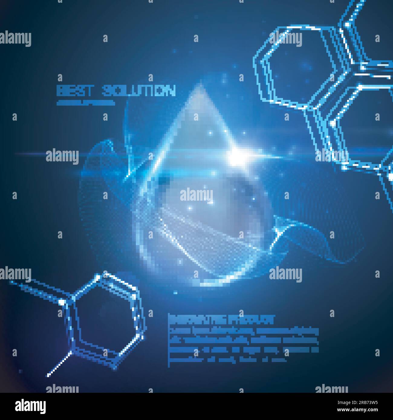 Blue glitter droplet Stock Vector Images - Alamy