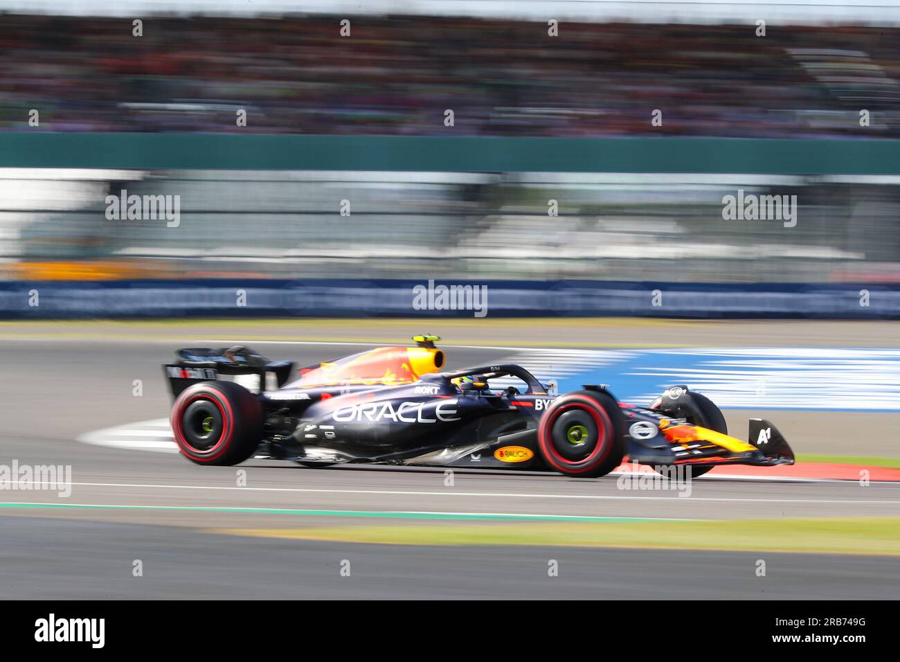 Silverstone circuit, Silverstone, England, July 07, 2023, Sergio Perez (MEX) Redbull Racing RB19 ...