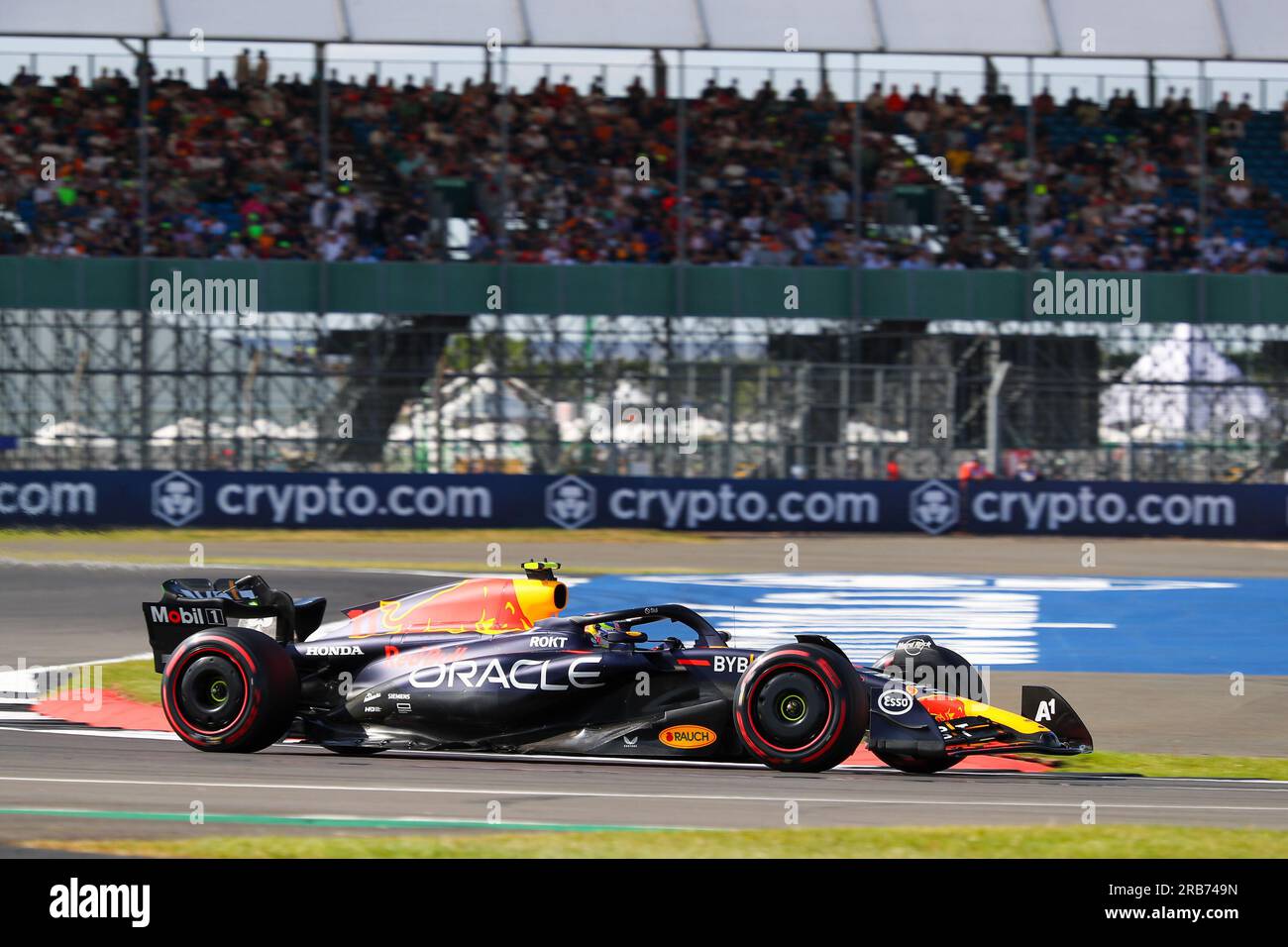 Silverstone circuit, Silverstone, England, July 07, 2023, Sergio Perez (MEX) Redbull Racing RB19 ...
