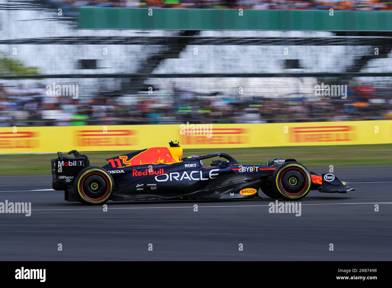 Silverstone circuit, Silverstone, England, July 07, 2023, Sergio Perez (MEX) Redbull Racing RB19 ...