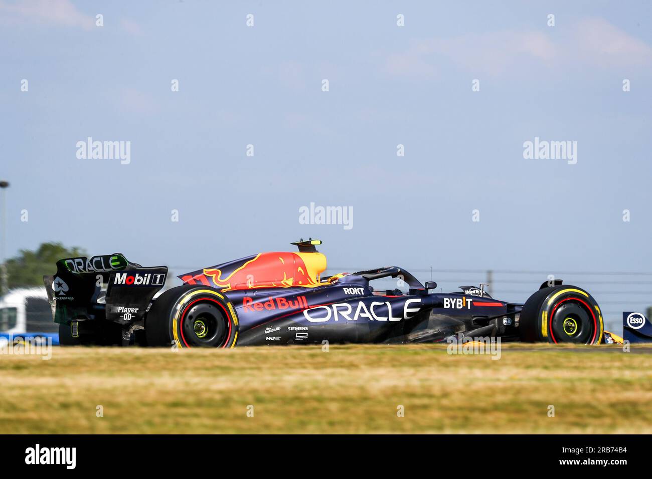 Silverstone circuit, Silverstone, England, July 07, 2023, Sergio Perez (MEX) Redbull Racing RB19 ...