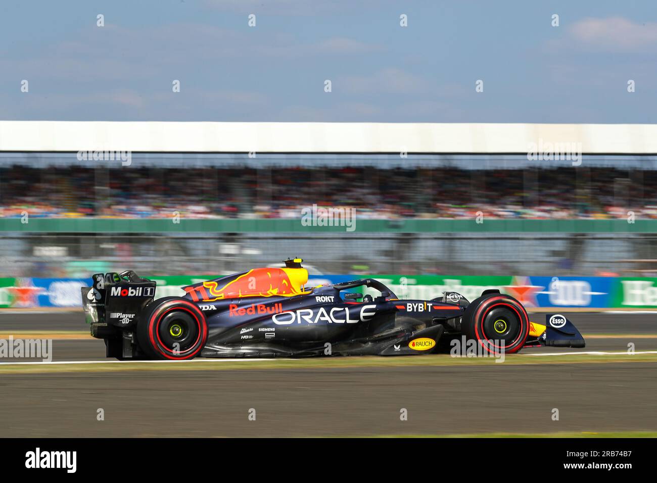 Silverstone circuit, Silverstone, England, July 07, 2023, Sergio Perez (MEX) Redbull Racing RB19 ...