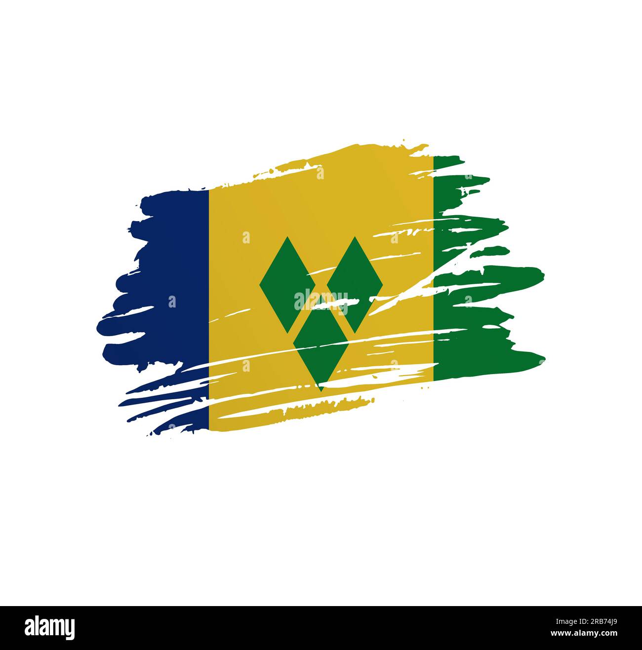 Saint Vincent and the Grenadines flag - nation vector country flag ...