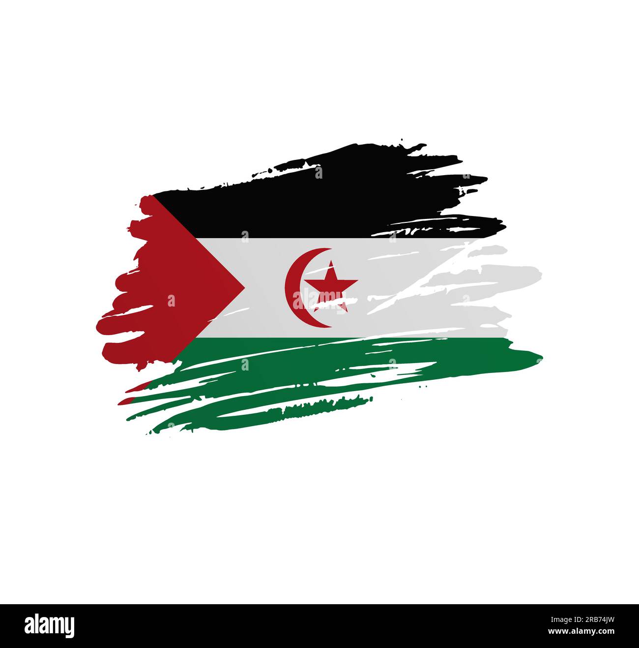 Sahrawi Arab Democratic Republic flag - nation vector country flag ...