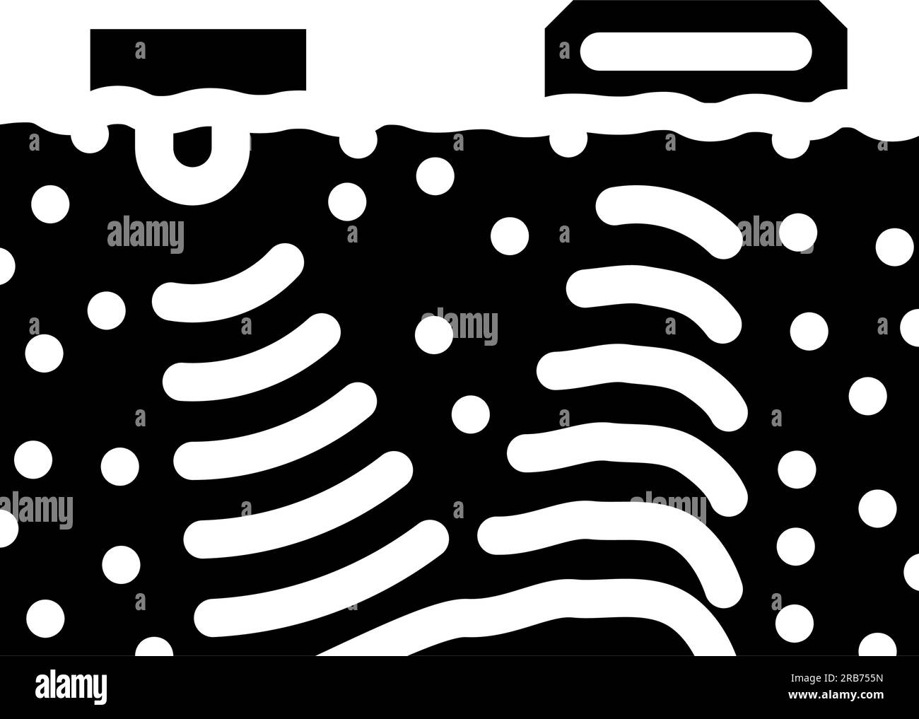 seismic surveying petroleum engineer glyph icon vector illustration ...
