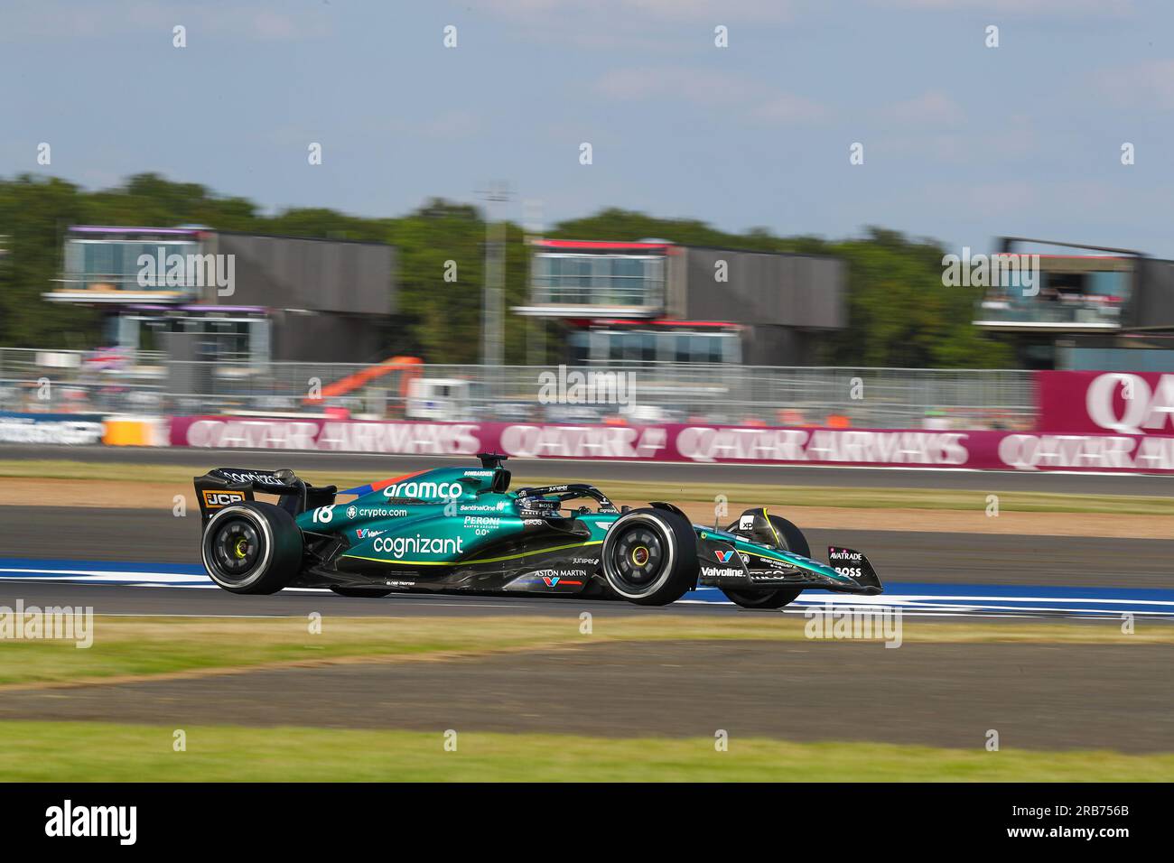 Silverstone circuit, Silverstone, England, July 07, 2023, Lance Stroll (CAN) Aston Martn AMR23 ...