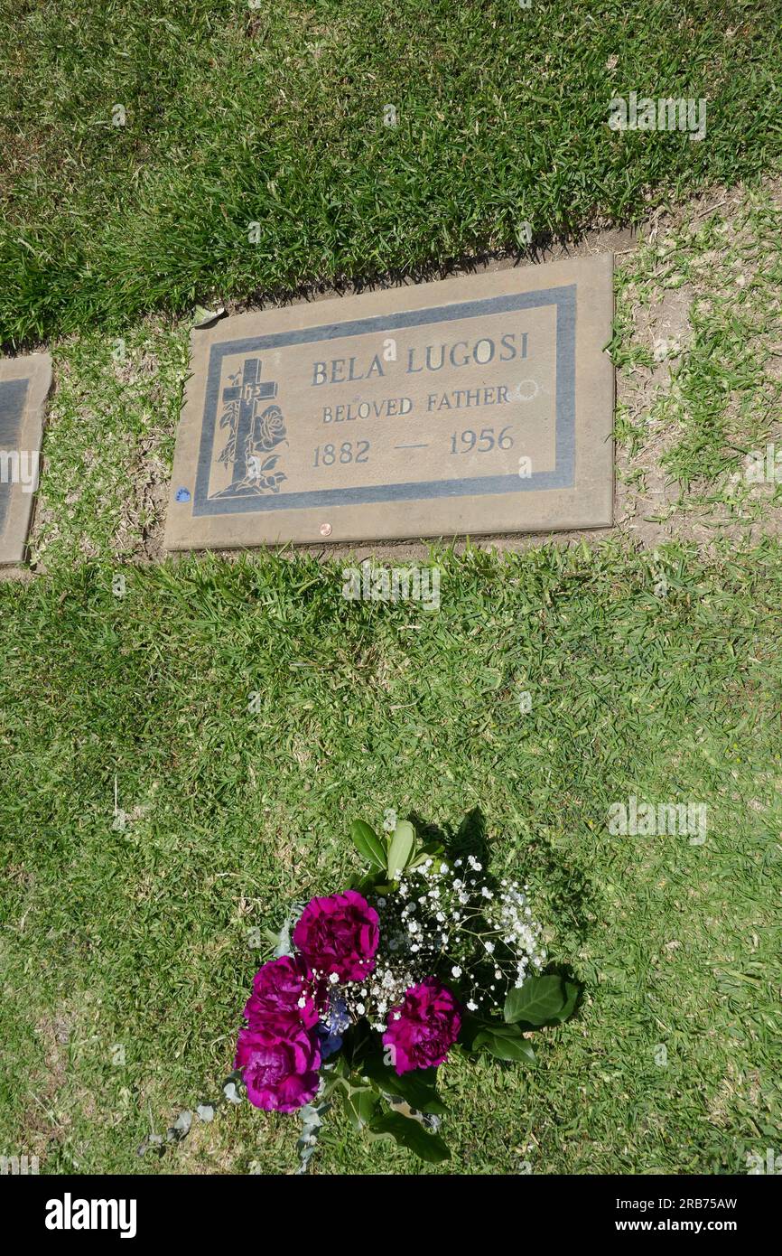 Culver City, California, USA 6th July 2023 Actor Bela Lugosi Grave in ...