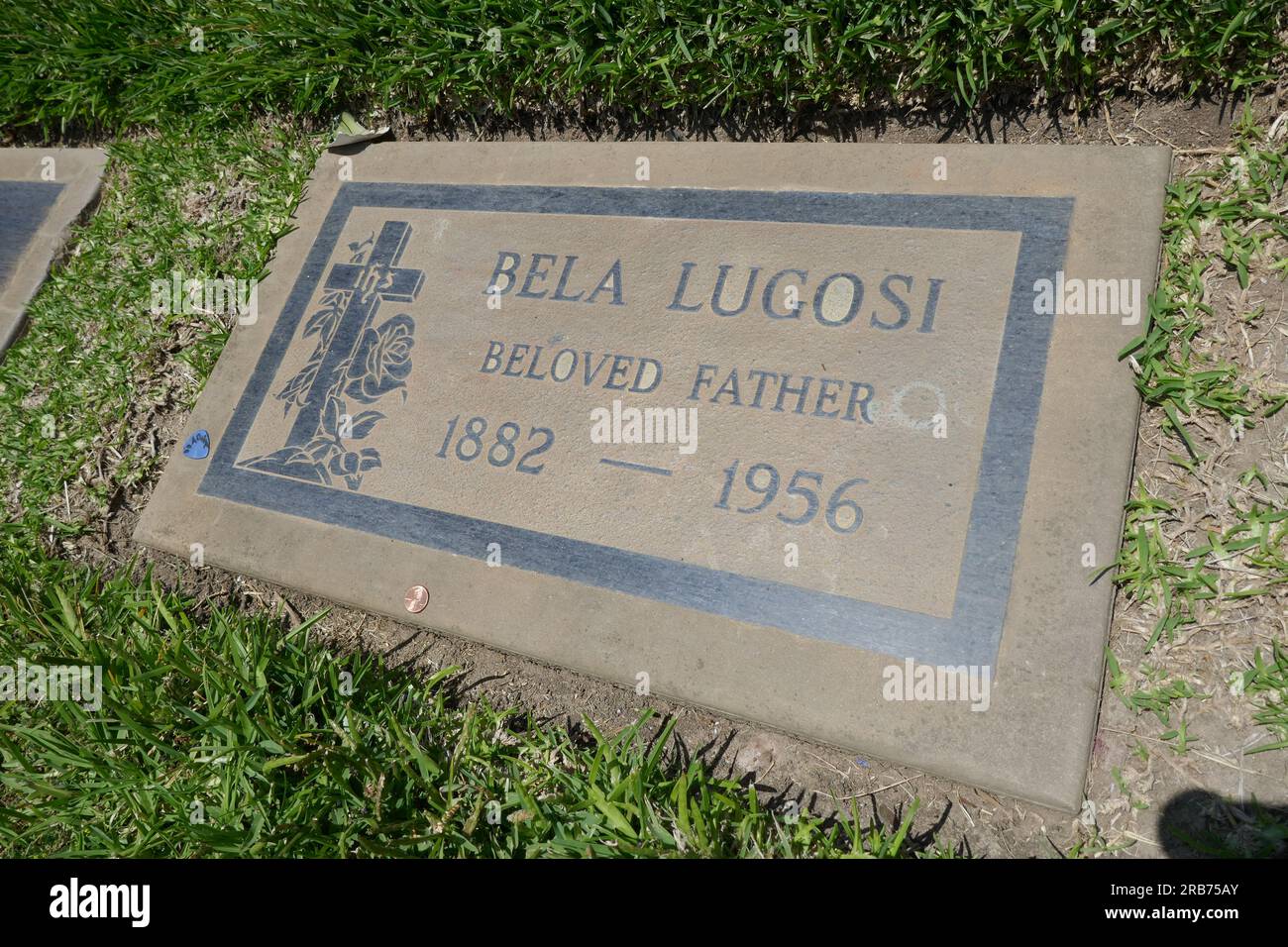 Culver City, California, USA 6th July 2023 Actor Bela Lugosi Grave in ...