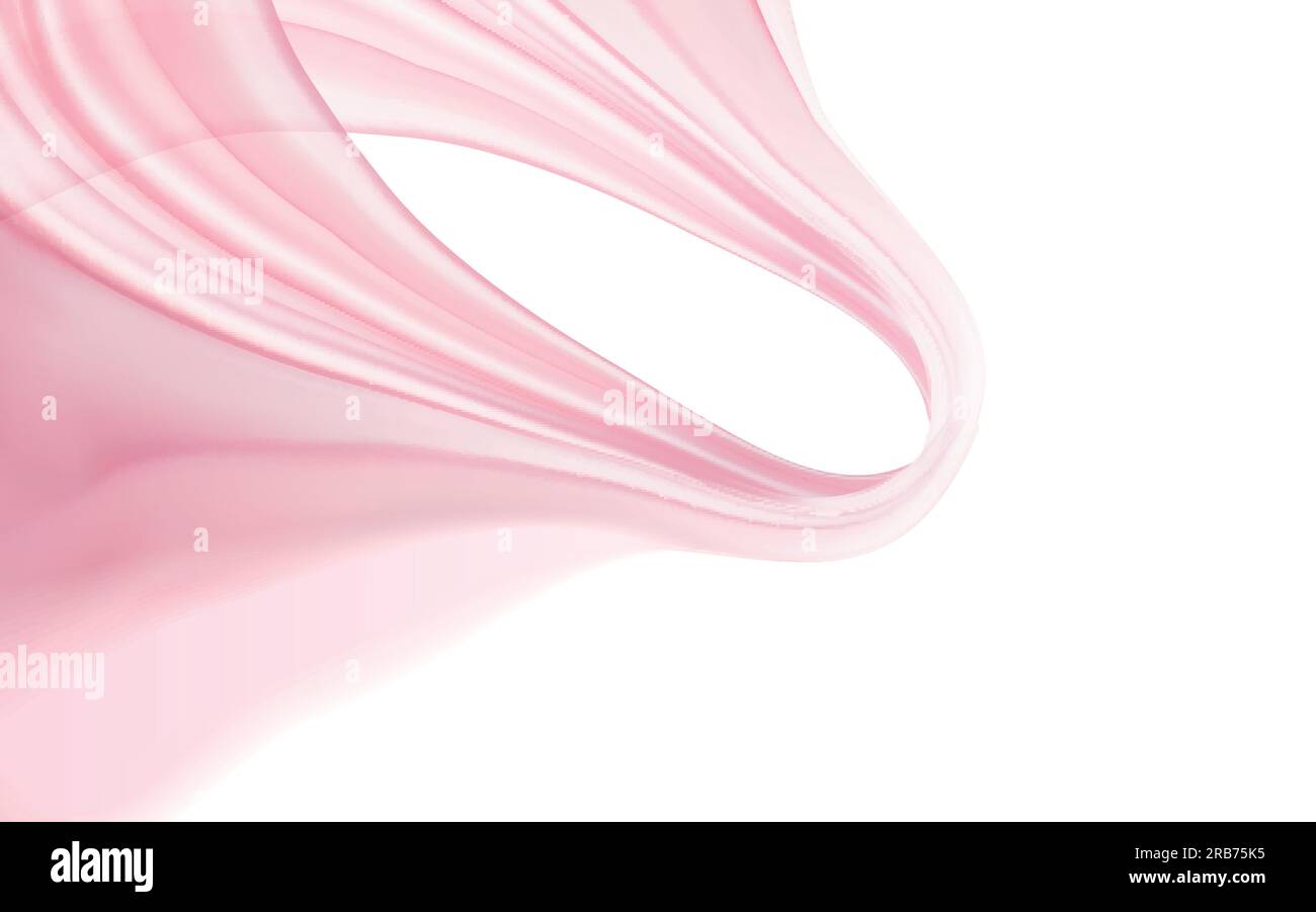 Pink silk fabric texture drapery Stock Vector Images - Alamy