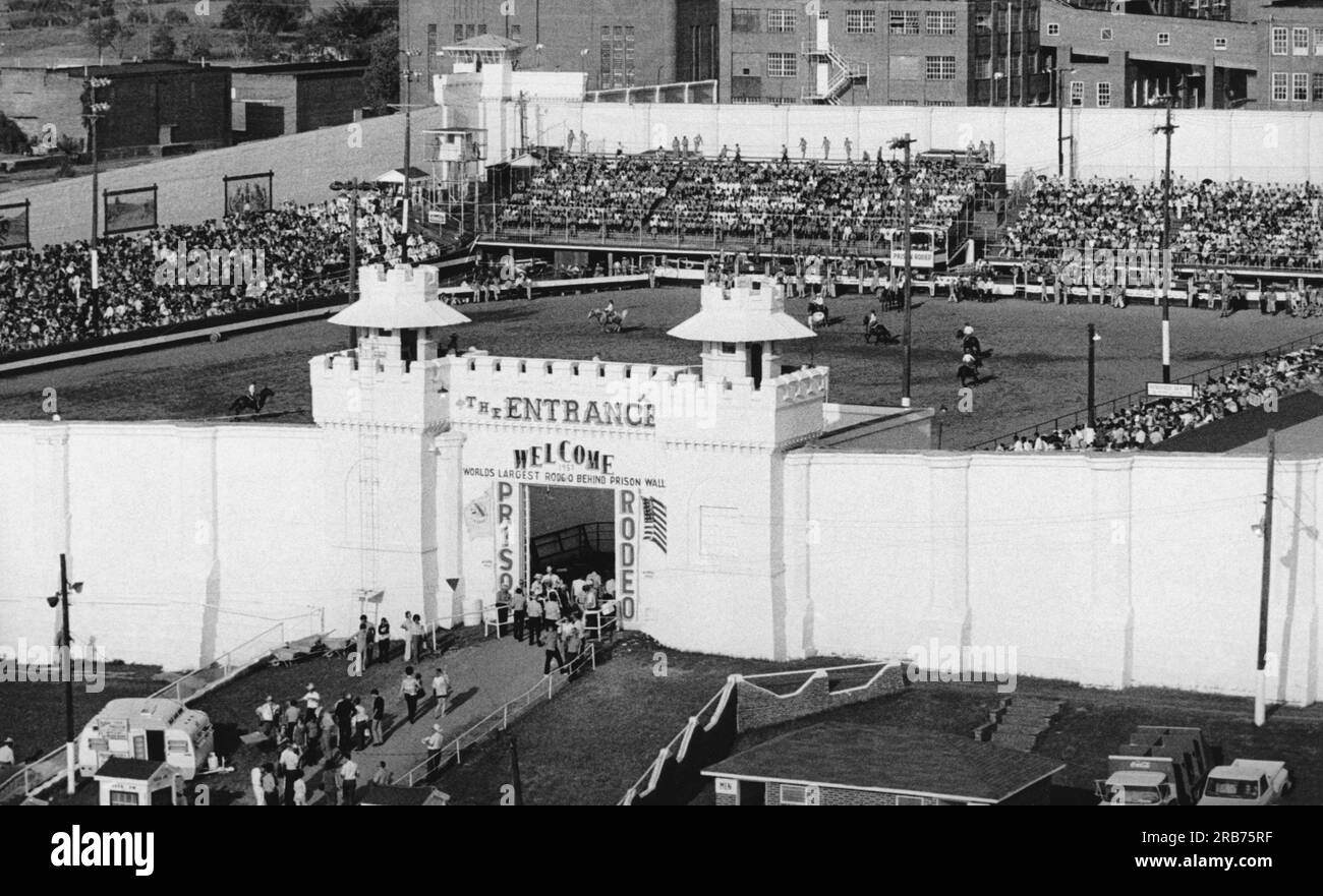 Rodeo entrance Black and White Stock Photos & Images - Alamy