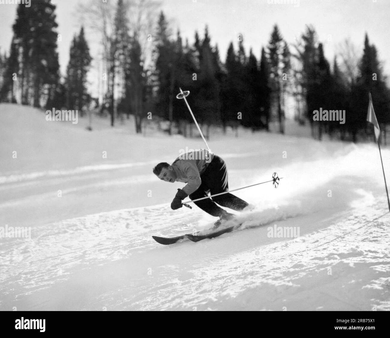 Depth of snow poles Black and White Stock Photos & Images - Alamy