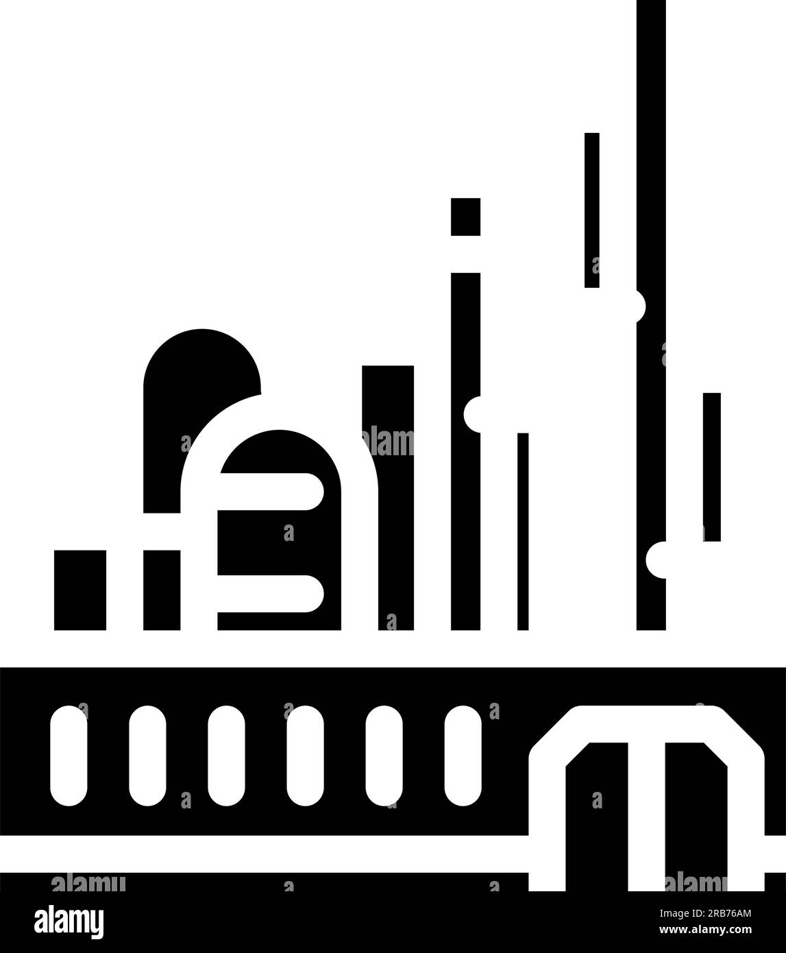 Petrochemical plant sunset Cut Out Stock Images & Pictures - Alamy