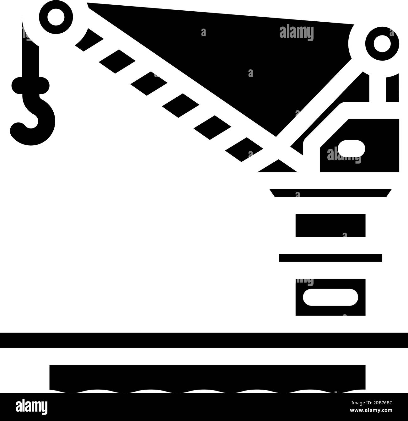 Offshore oil platform steel crane Stock Vector Images - Alamy