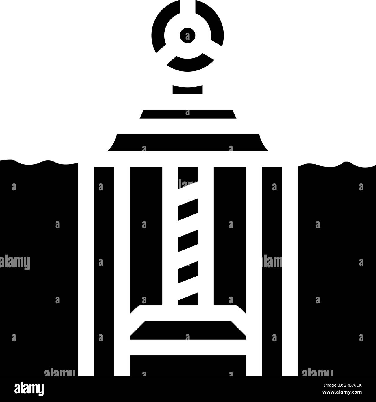 Offshore oil well Black and White Stock Photos & Images - Alamy