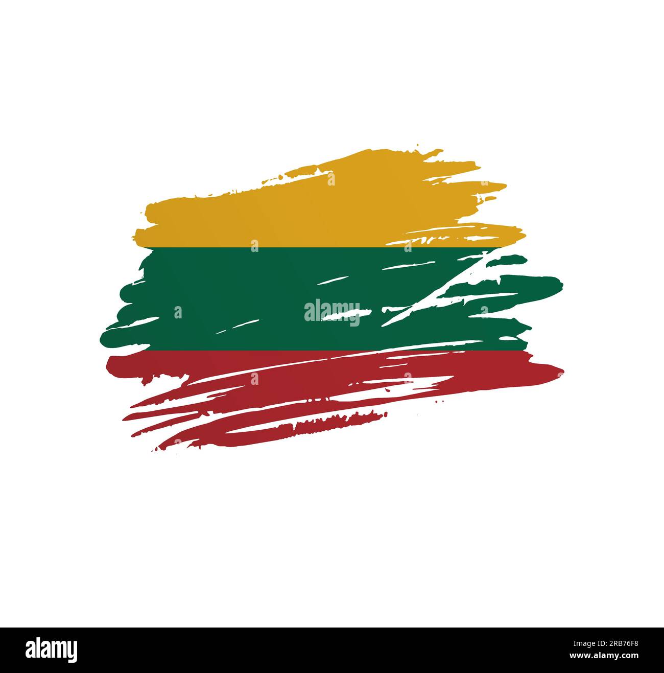 Lithuania flag - nation vector country flag trextured in grunge ...