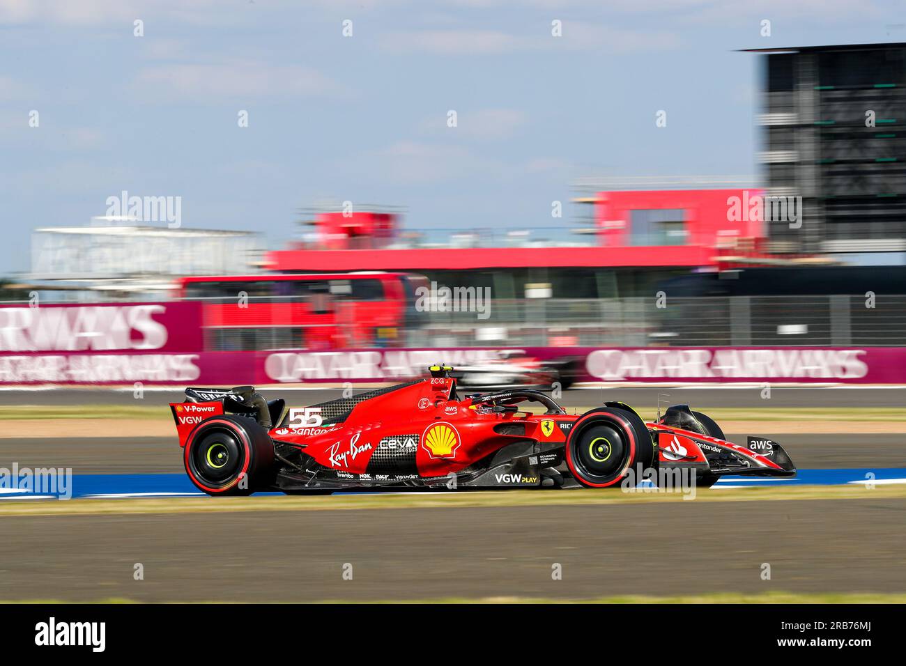 Carlos Sainz (SPA) Ferrari F1-23 during the Formula 1 Championship Formula 1 Aramco British ...