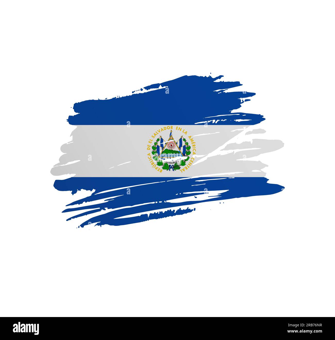 El Salvador flag - nation vector country flag trextured in grunge ...