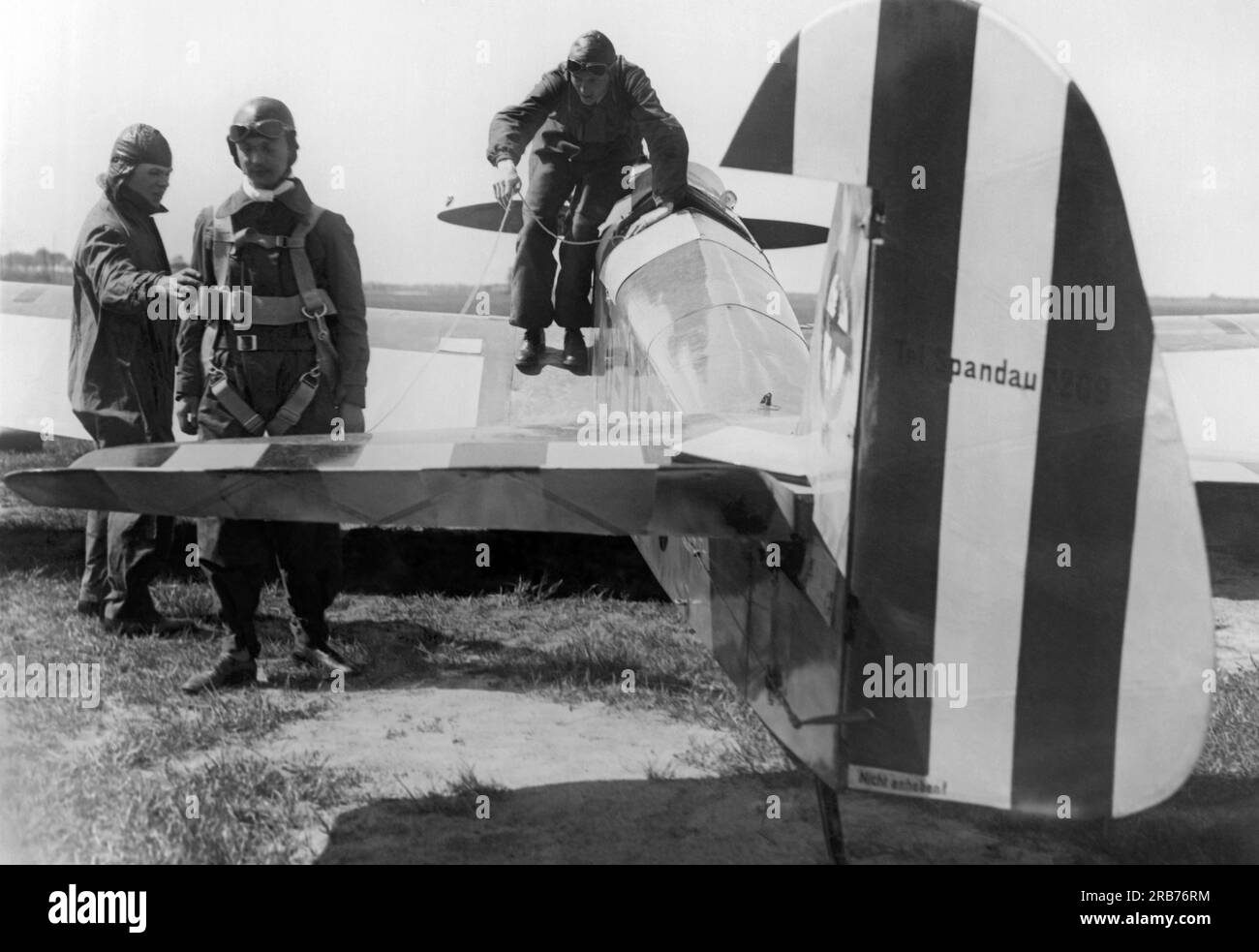 Germany: May 24, 1931 Willi Ruge is endeavoring to take the first sky ...