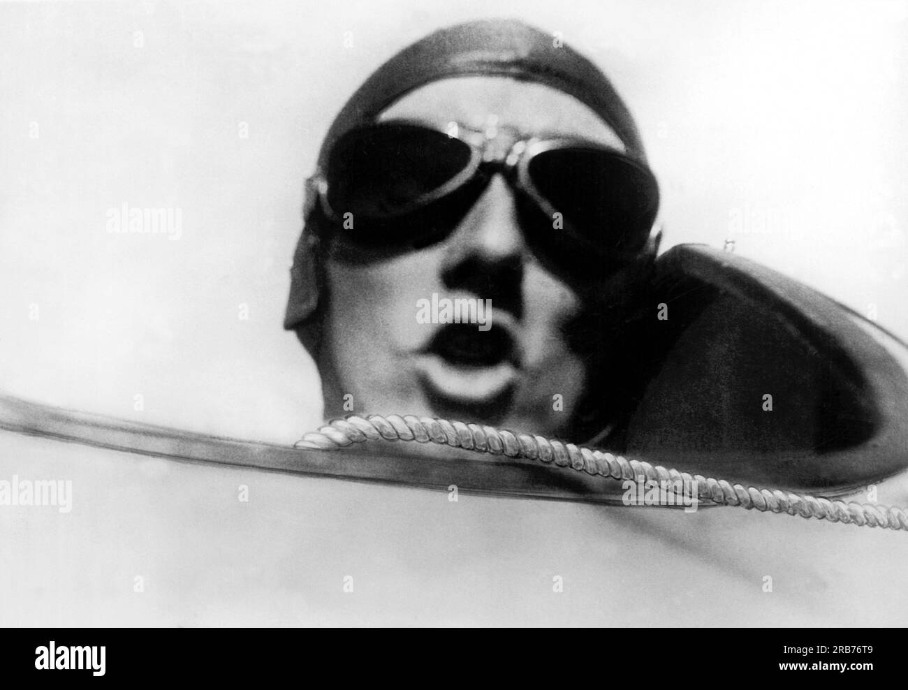 Germany: May 24, 1931 Willi Ruge is endeavoring to take the first sky ...
