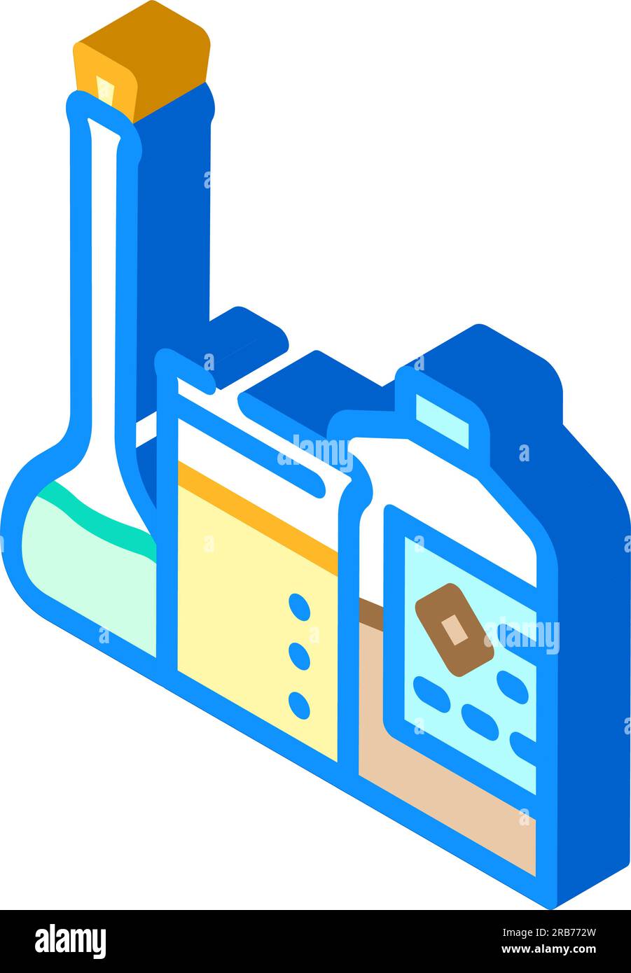 chemicals and solvents tool work isometric icon vector illustration ...