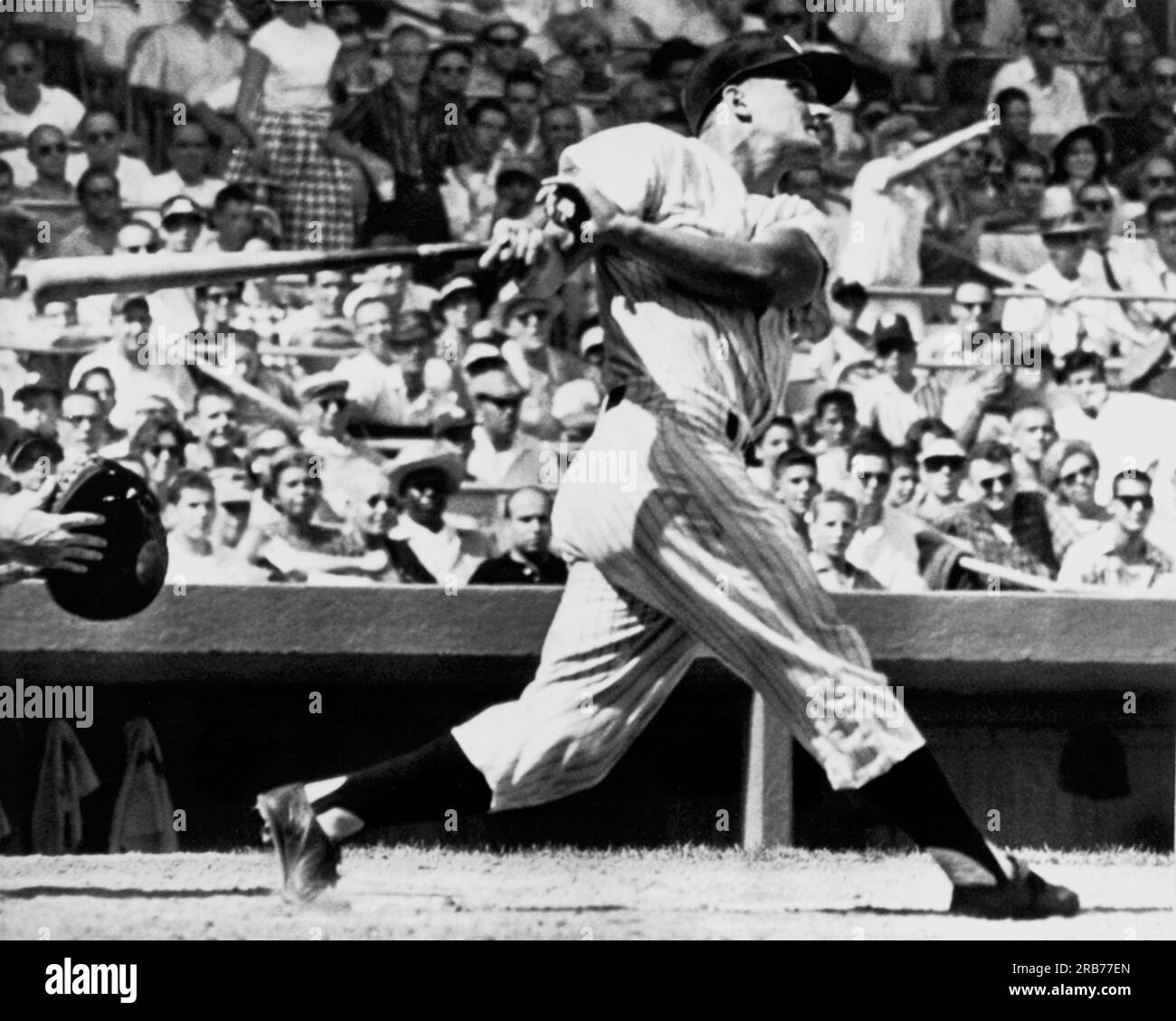 New York, New York: September 2, 1961 Roger Maris at Yankee Stadium as ...