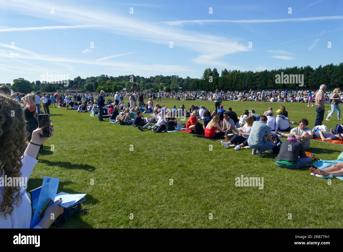 London, United Kingdom - July 4 2016: Wimbledon The Queue, fans are ...