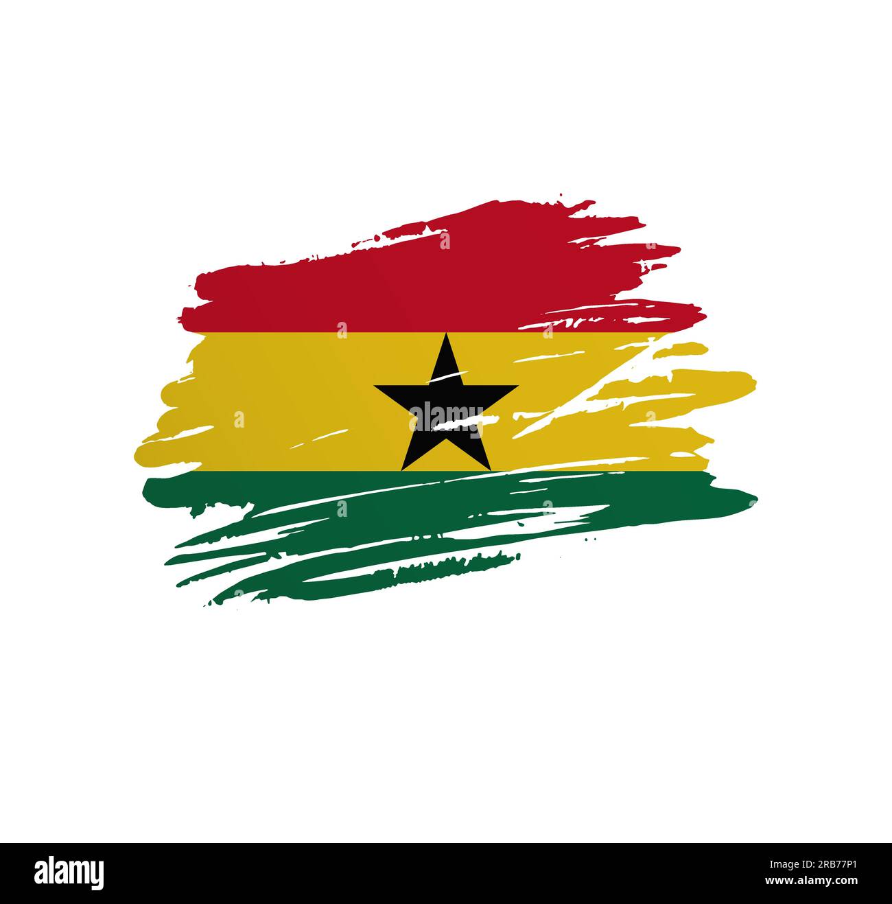 Ghana brush stroke Stock Vector Images - Alamy