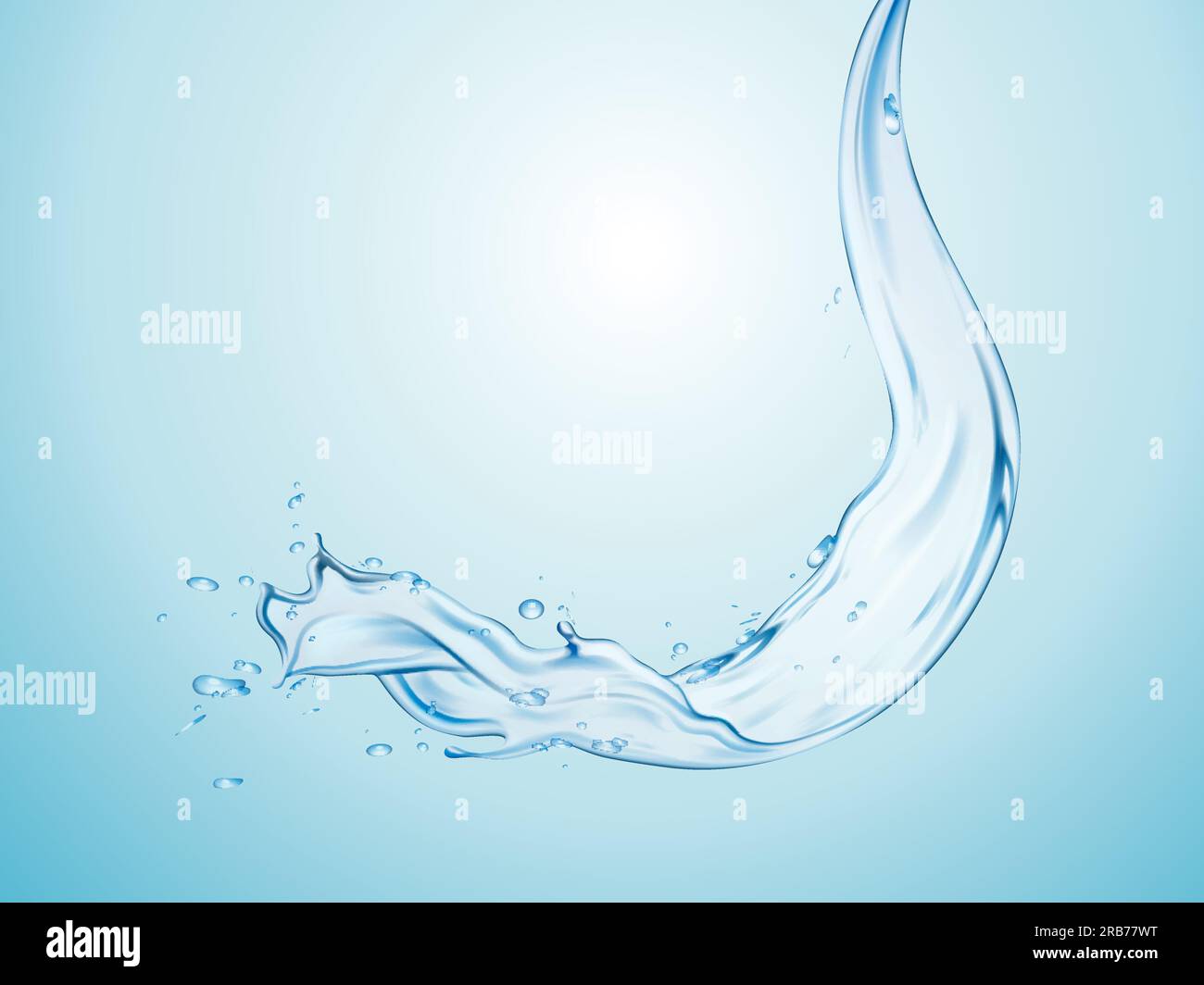 Water pouring down Stock Vector Images - Alamy