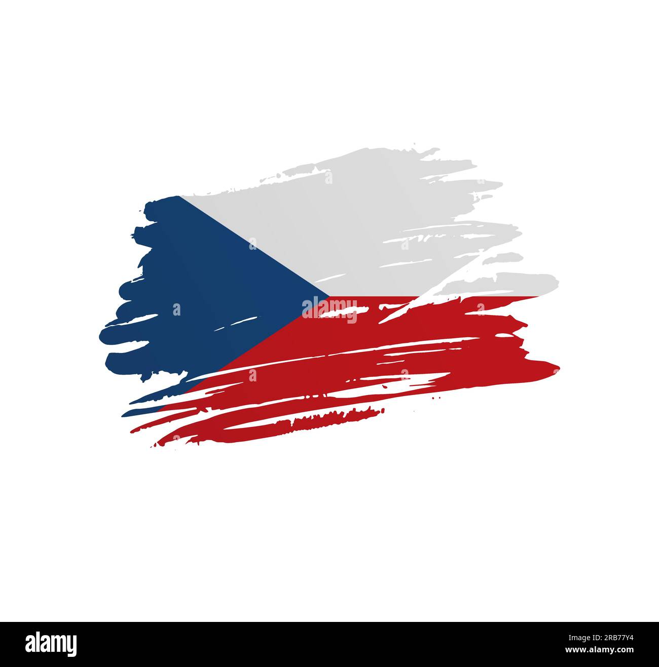 Czech Republic flag - nation vector country flag trextured in grunge ...