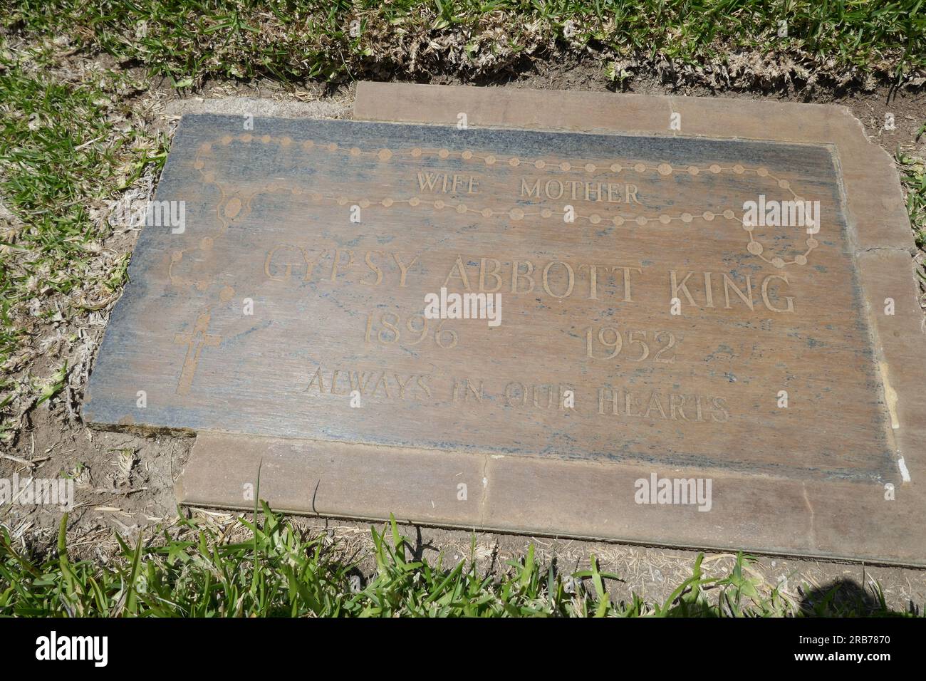 Culver City, California, USA 6th July 2023 Actress Gypsy Abbott Grave ...