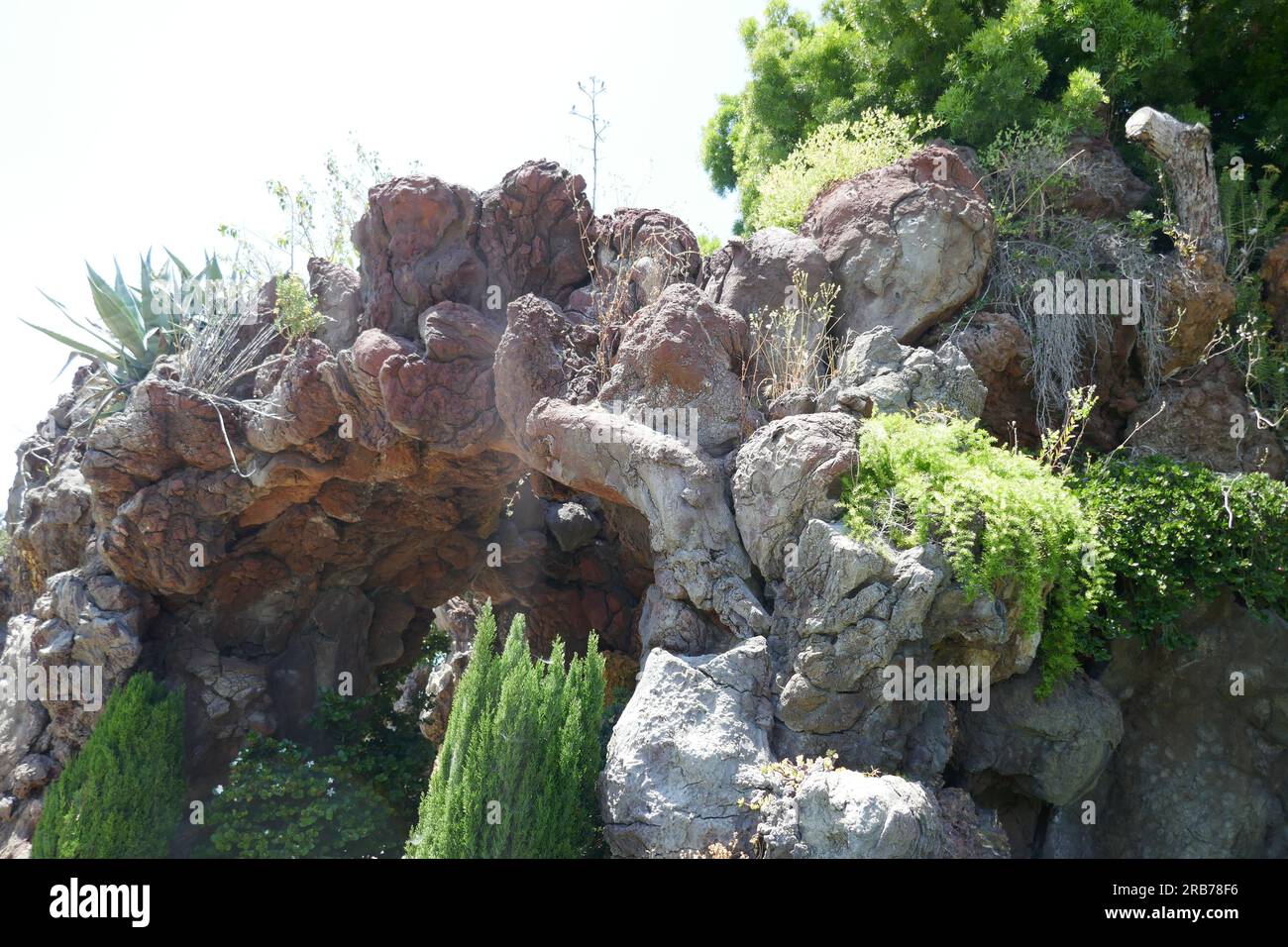 Culver City, California, USA 6th July 2023 The Grotto at Holy Cross ...