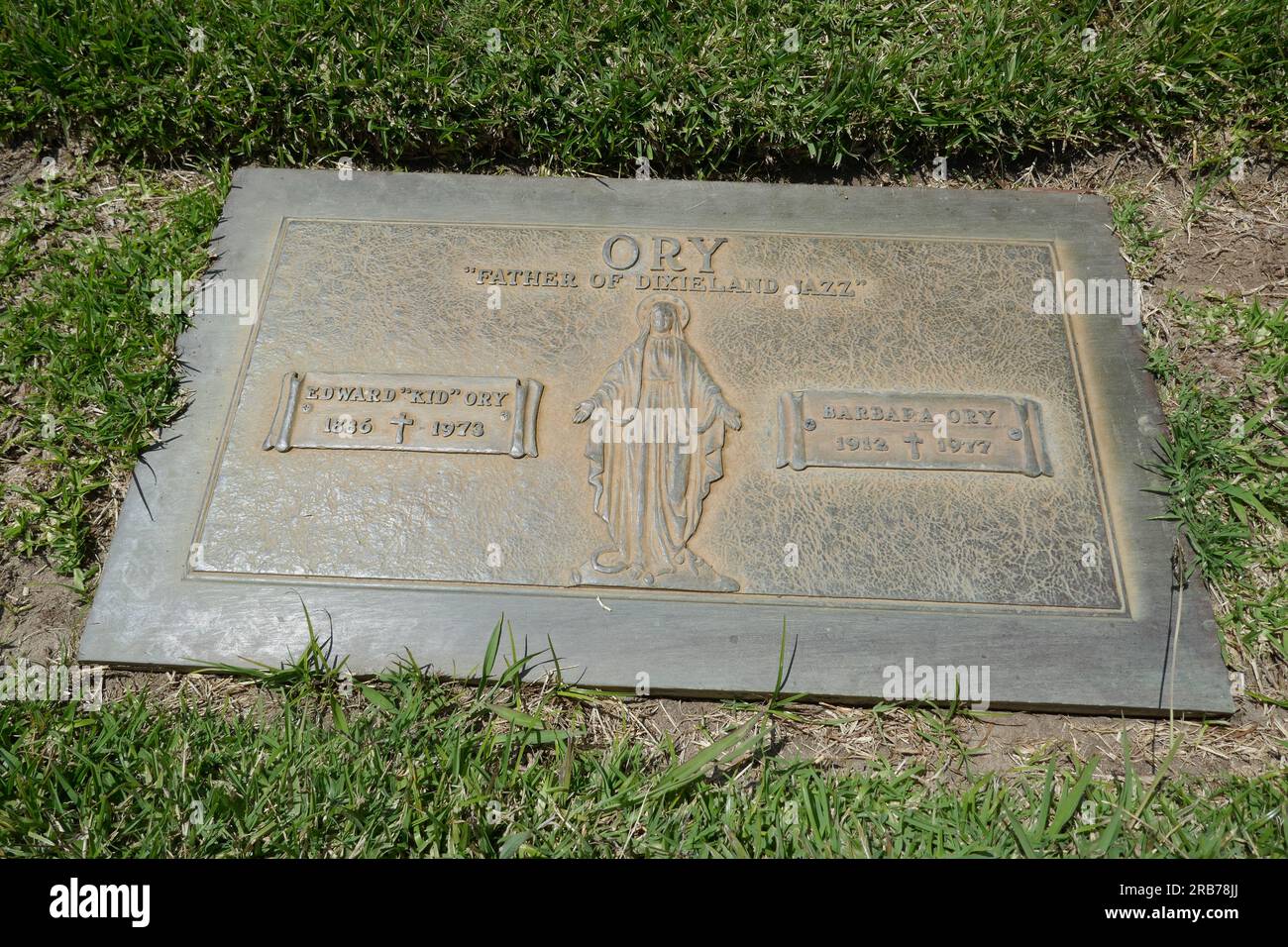 Culver City, California, USA 6th July 2023 Musician Edward Ory Grave in ...