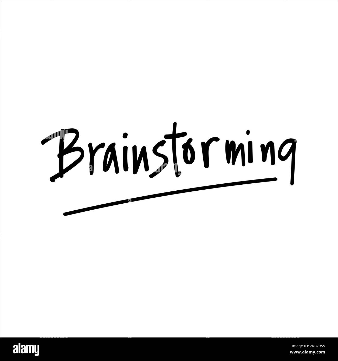 Design about brainstorming concept . Vector illustration Stock Vector ...