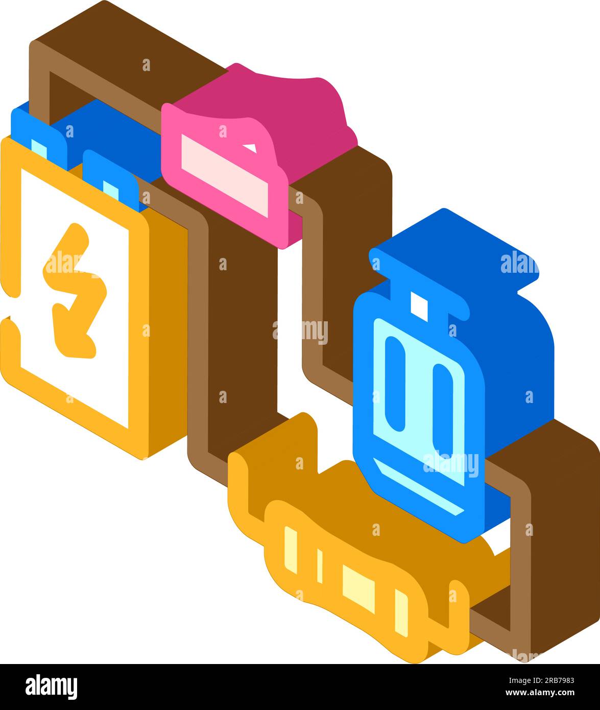 electrical circuit tool work isometric icon vector illustration Stock ...