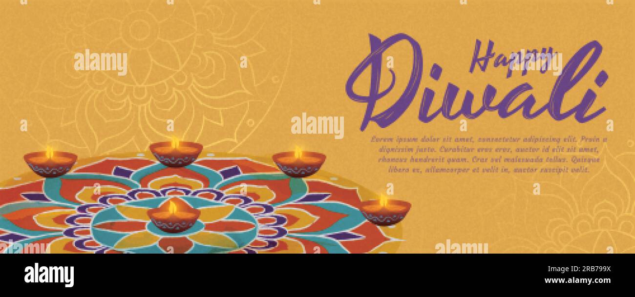 Flower rangoli design Stock Vector Images - Alamy