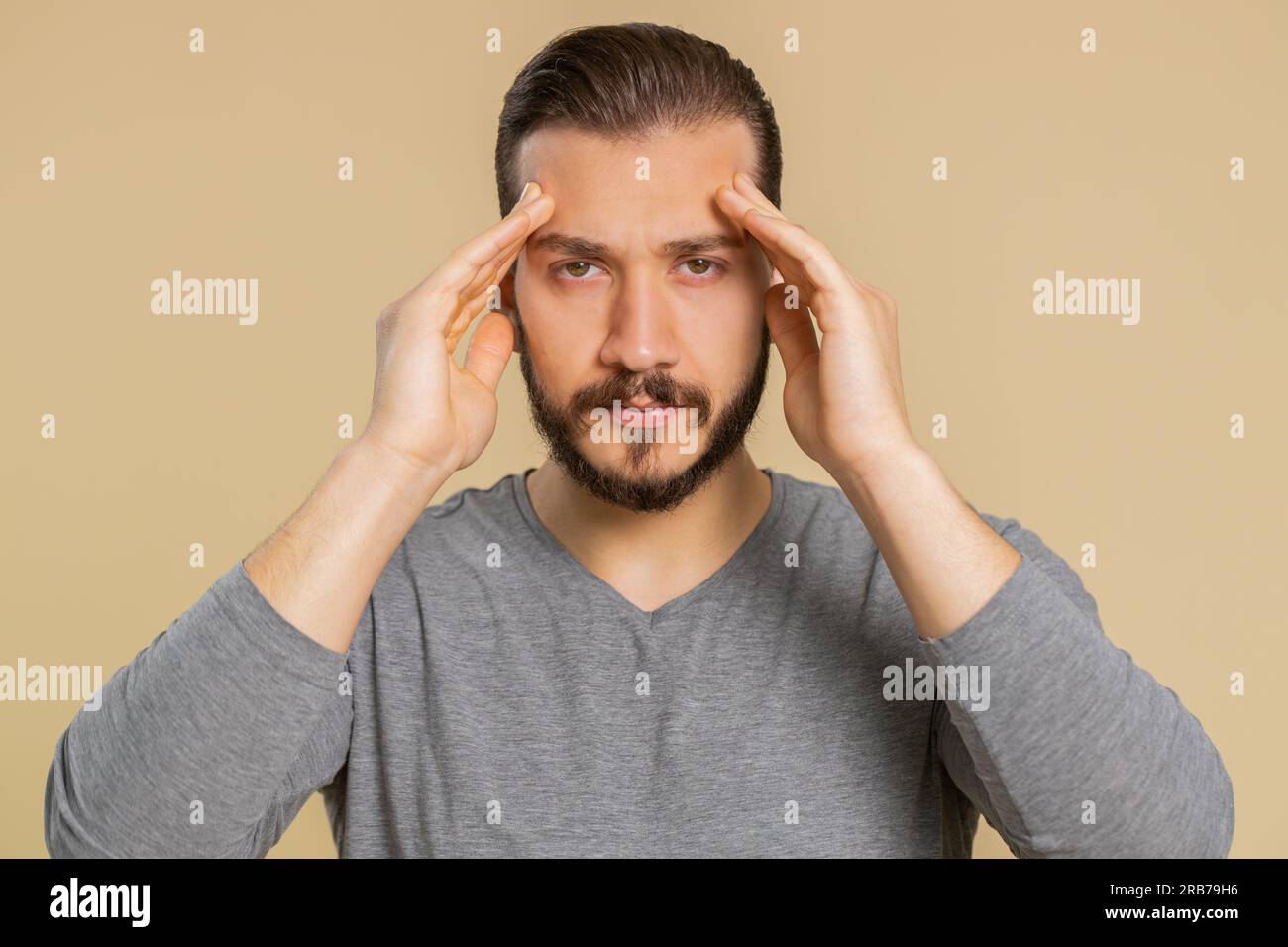 Lebanese bearded man in long hi-res stock photography and images - Alamy