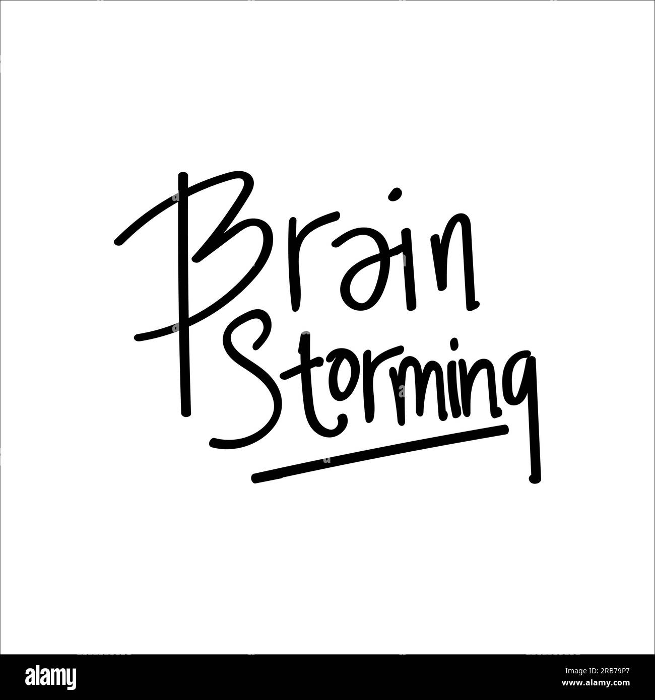 Design about brainstorming concept . Vector illustration Stock Vector ...