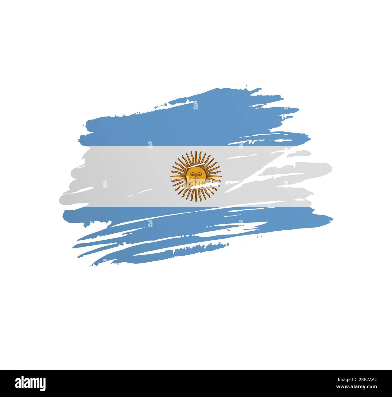 Argentina flag - nation vector country flag trextured in grunge ...