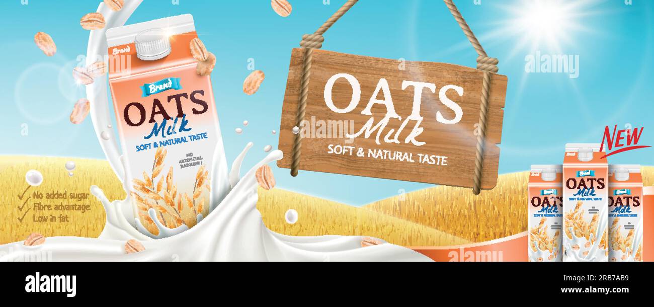 Oats milk splash hi-res stock photography and images - Alamy