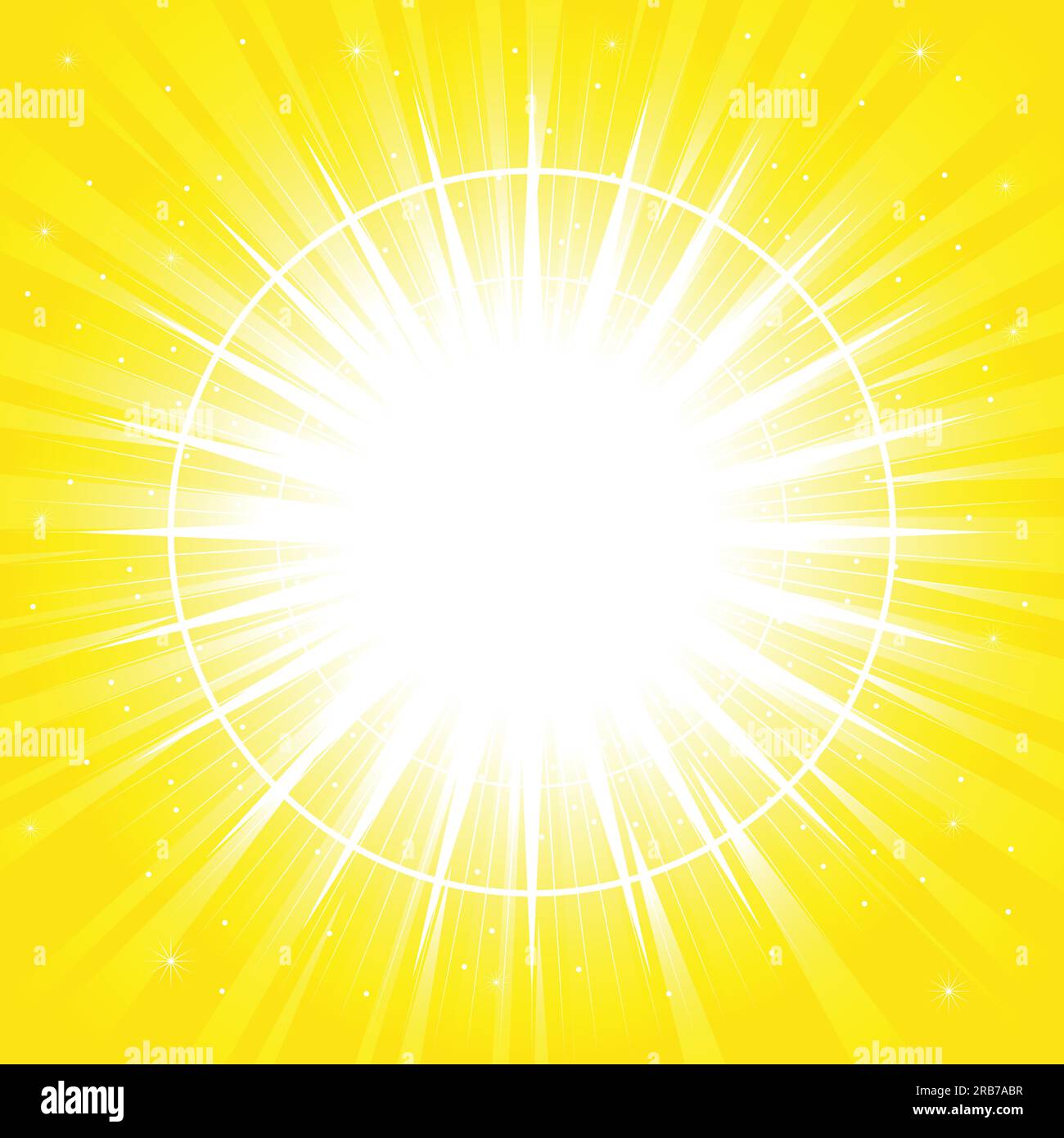 Yellow glowing light burst explosion, illustration for cool effect ...