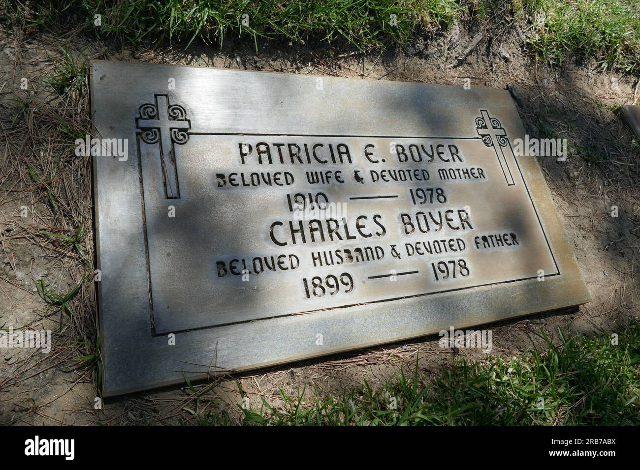 Culver City, California, USA 6th July 2023 Actor Charles Boyer Grave in ...