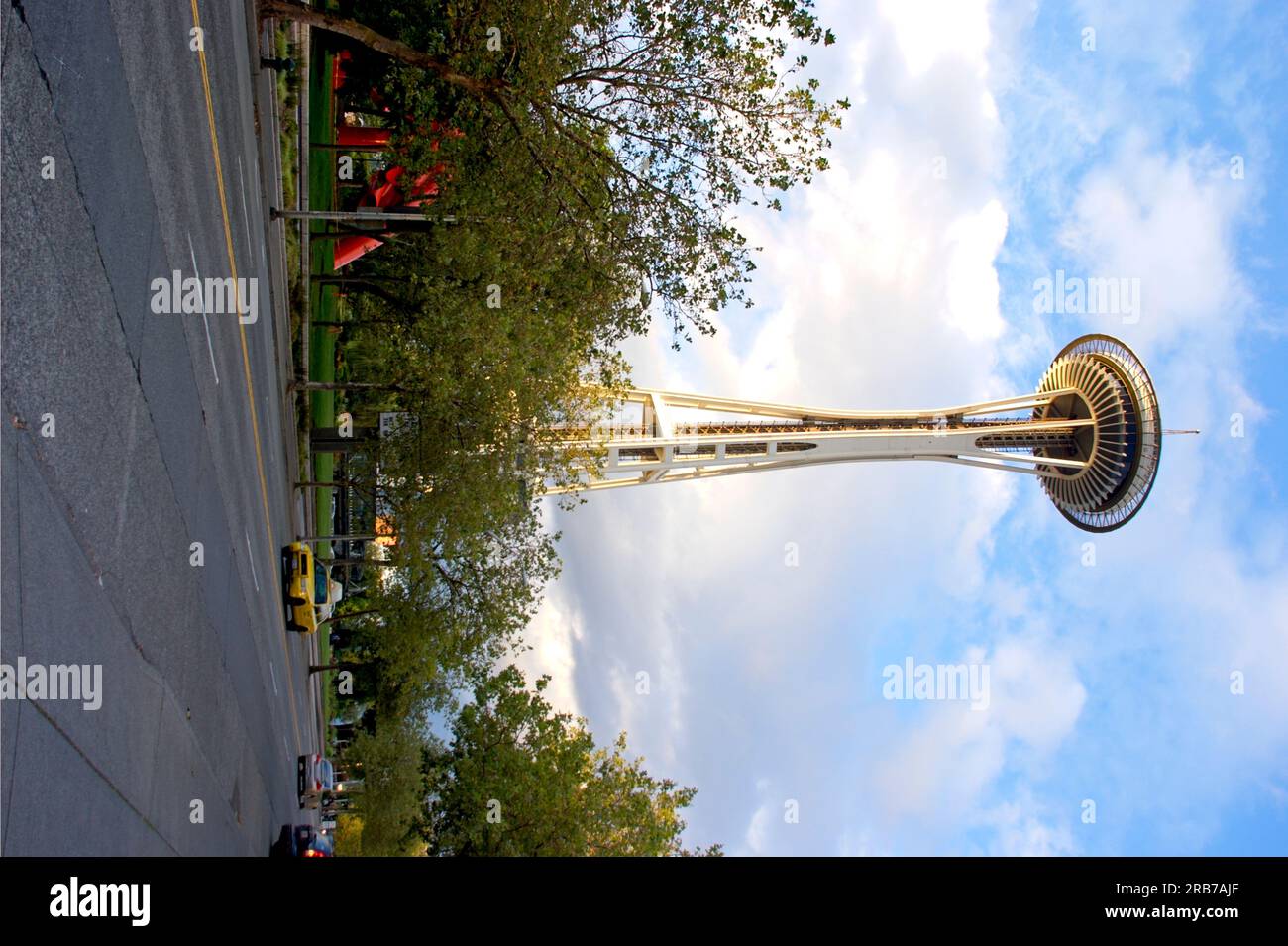 The Space Needle at the Seattle Center in downtown Seattle. Seattle ...