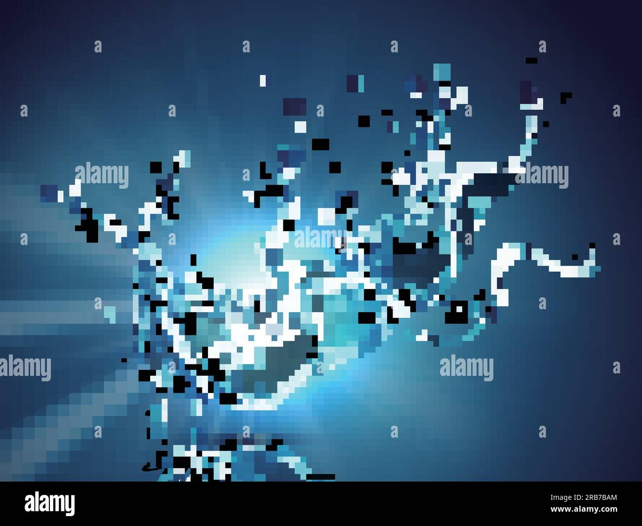 Light effect in water Stock Vector Images - Alamy