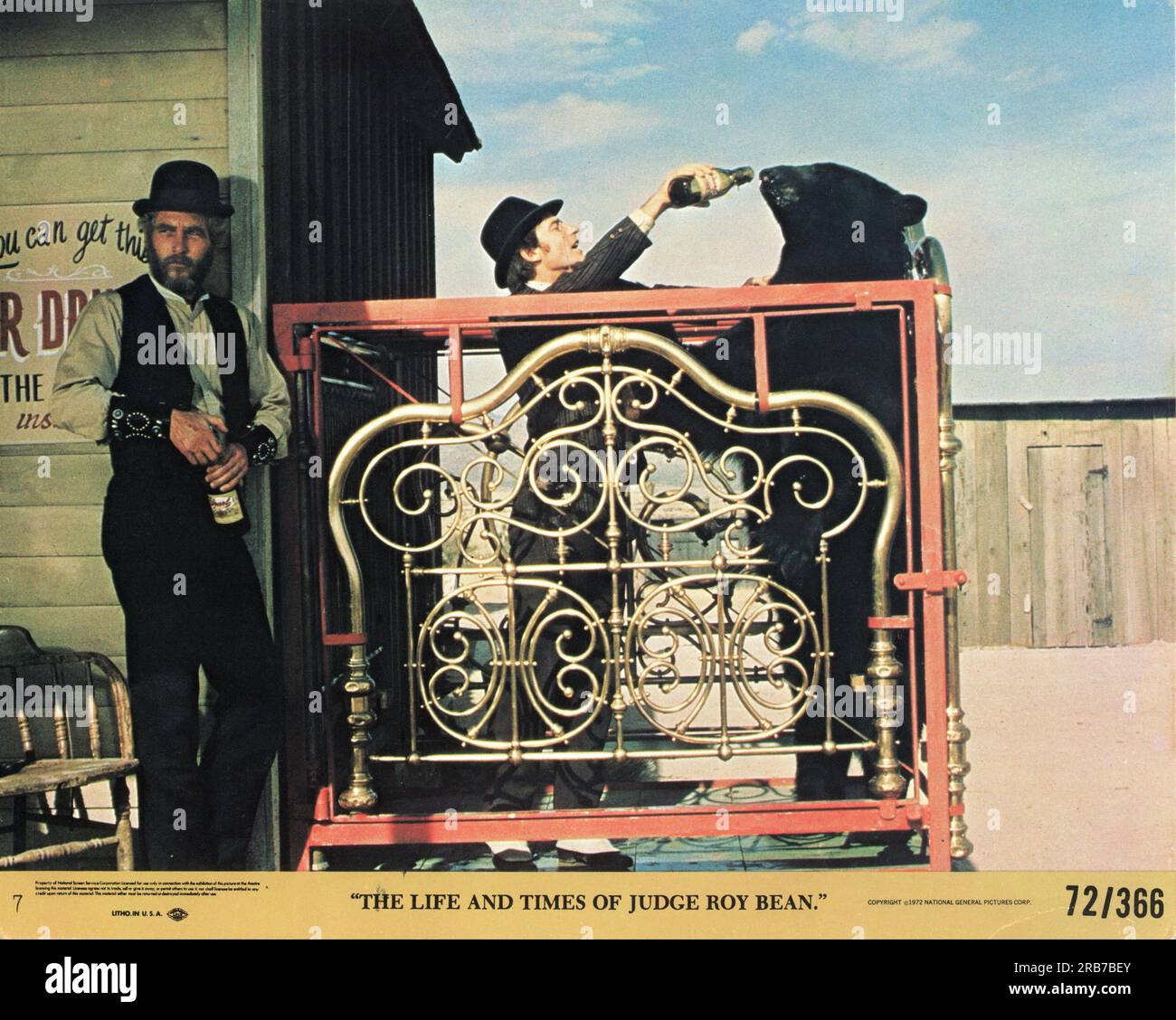 PAUL NEWMAN and RODDY McDOWALL in THE LIFE AND TIMES OF JUDGE ROY BEAN ...