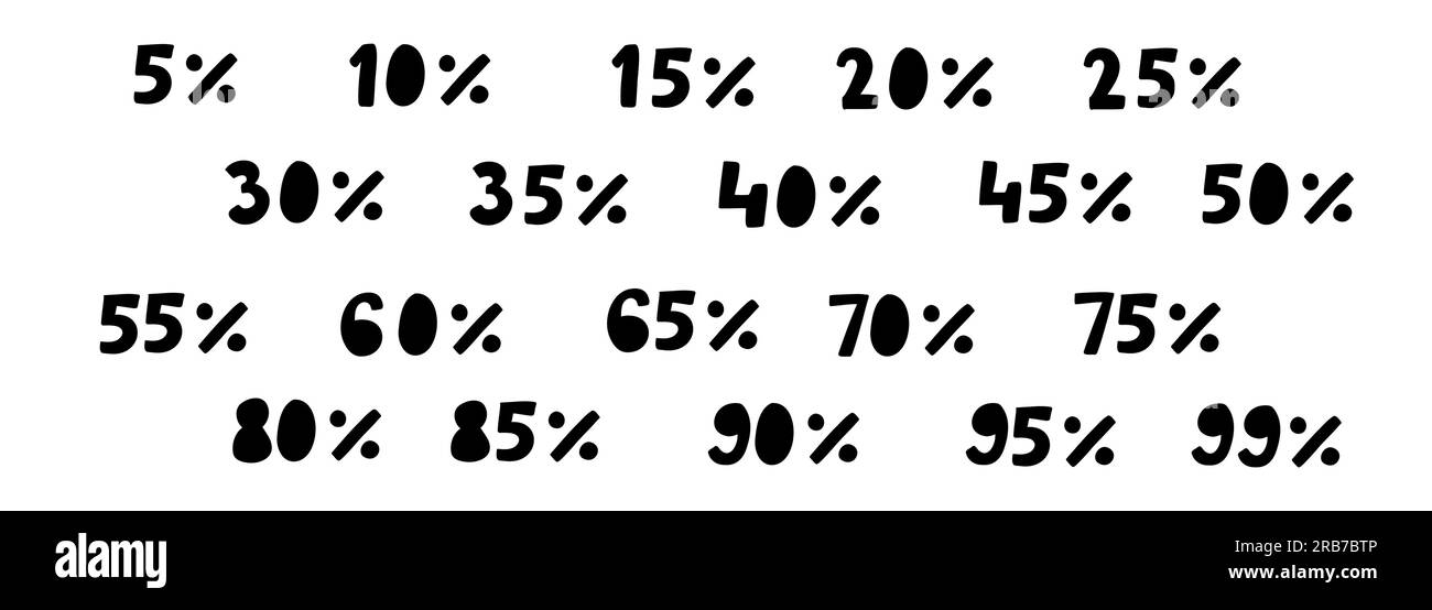 Hand written 20 percent off black ink discount logo special offer ...